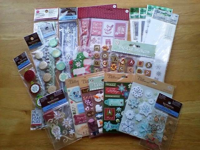 'WINTER & CHRISTMAS Themed Scrapbooking / Card Making Bundle' £20.00 ...