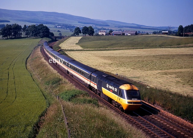 ORIGINAL MEDIUM FORMAT slide BR Diesel HST Class 43 no.43064 +rights ...