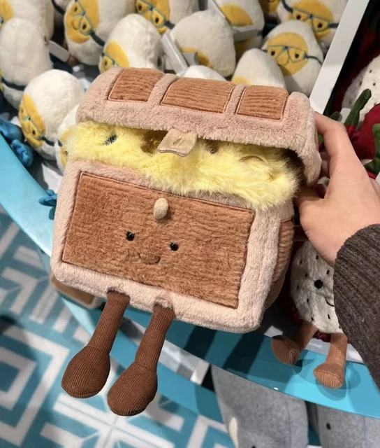JELLYCAT AMUSEABLES TREASURE Chest Plush Doll - NEW with Tag & Dust Bag ...