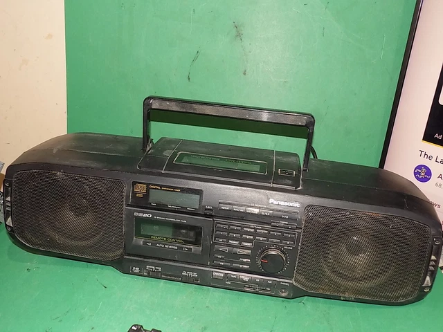 PANASONIC RX-DS20 STEREO Portable CD FM MW SW RADIO CASSETTE BOOMBOX ...
