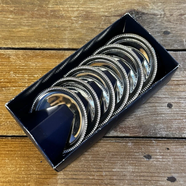 VINTAGE COASTERS SILVER Plated? Cocktail Barware Set Of 6 £9.99 ...