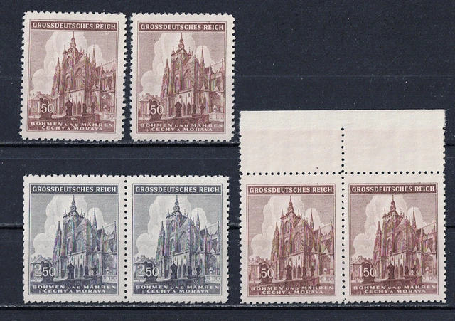 GROSSDEUTSCHES REICH:BÖHMEN UND Mähren Michel 140+141 postfrisch (286) EUR 1,00 - PicClick DE