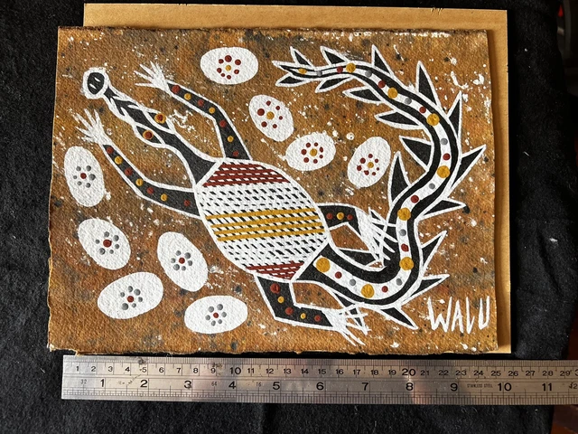 ORIGINAL ABORIGINAL ART paintings By WALU EUR 727,09 - PicClick DE