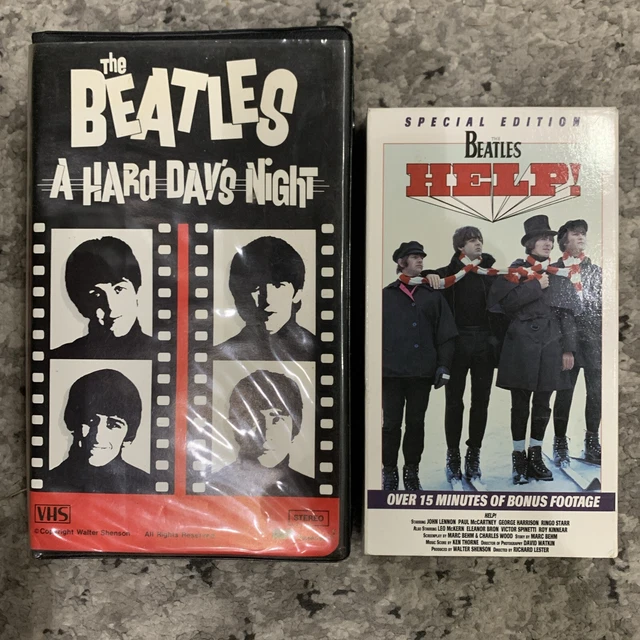 THE BEATLES 2 VHS Lot Movies: Help Special Edition and A Hard Day's ...
