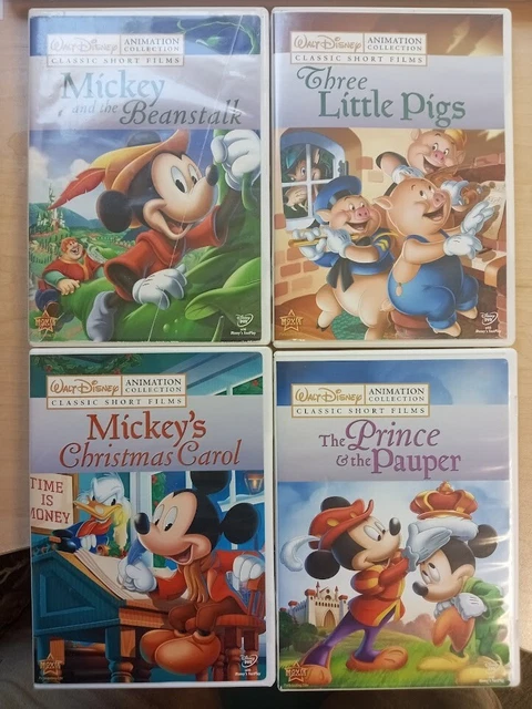 WALT DISNEY ANIMATION Collection DVD lot Of 4 Classic Short Films ...