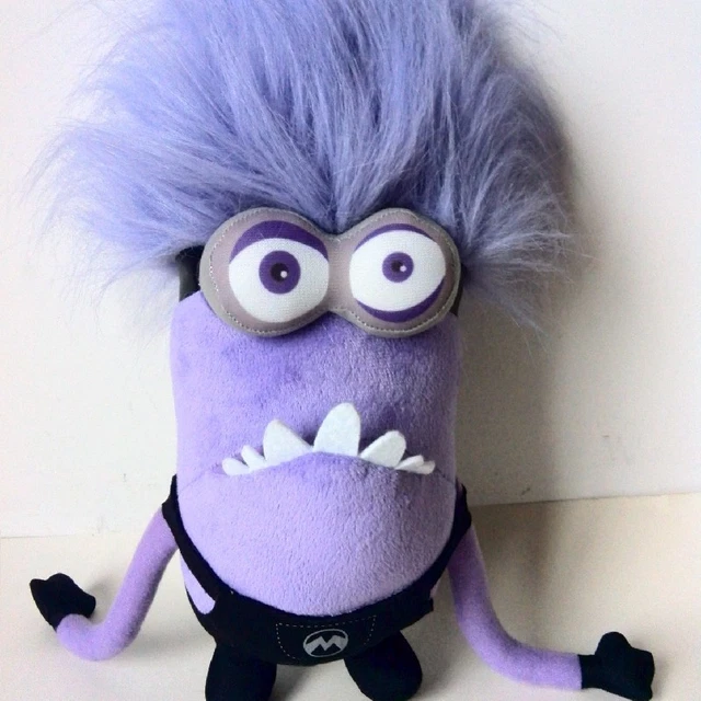 DESPICABLE ME PURPLE Evil Minions Cartoon Plush Toy Doll For Kids And ...