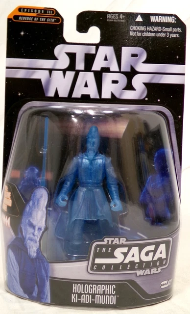HASBRO STAR WARS Saga 2 Colección Holográfico Ki-Adi-Mundi 3.75" Figura ...