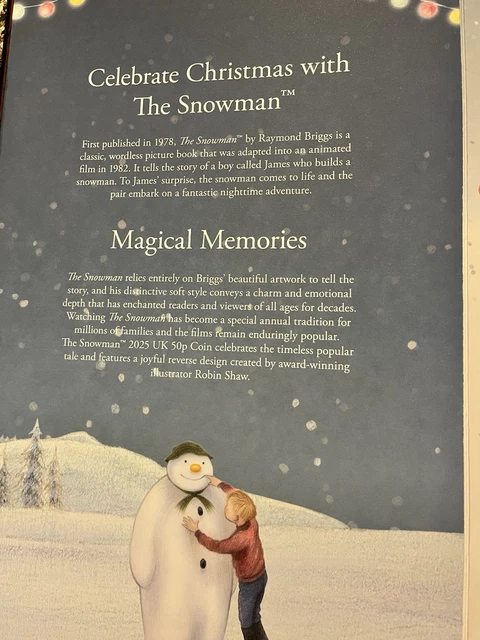 THE SNOWMAN 2025 UK Limited Edition Advent Calendar Royal Mint SOLD OUT £1.16 - PicClick UK