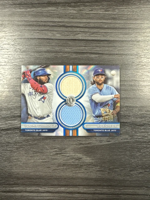 2024 TOPPS TRIBUTE double relique Vladimir Guerrero Jr. & Bo Bichette ...
