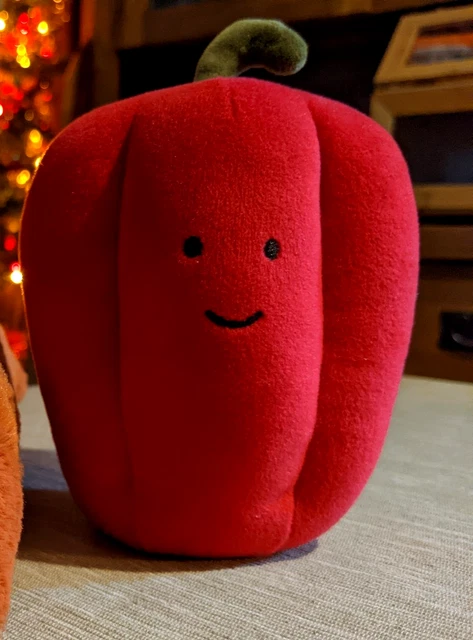 JELLYCAT PLUSH FOOD Vivacious Red Bell Pepper RARE/RETIRED Excellent ...