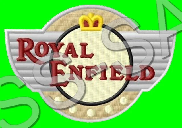 ROYAL ENFIELD EMBROIDERED PATCH-----IRON/SEW ON ~3-3/4"x 2-3/4 ...