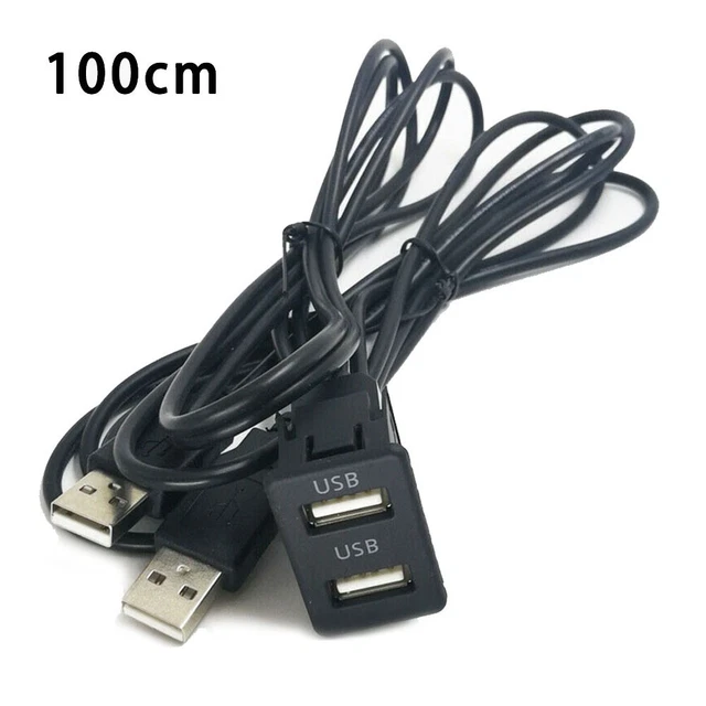 TABLEAU DE BORD voiture 100 cm panneau USB double extension cable ...