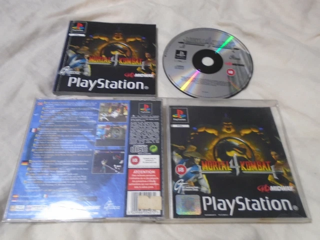 MORTAL KOMBAT 4 PS1 (COMPLETE) black label rare Sony PlayStation £99.95 - PicClick UK