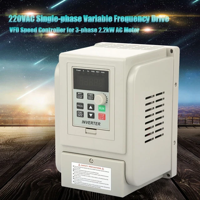 220VAC SINGLE PHASE Variable Frequency Drive VFD Speed Controller for 3 Phase $139.59 - PicClick AU