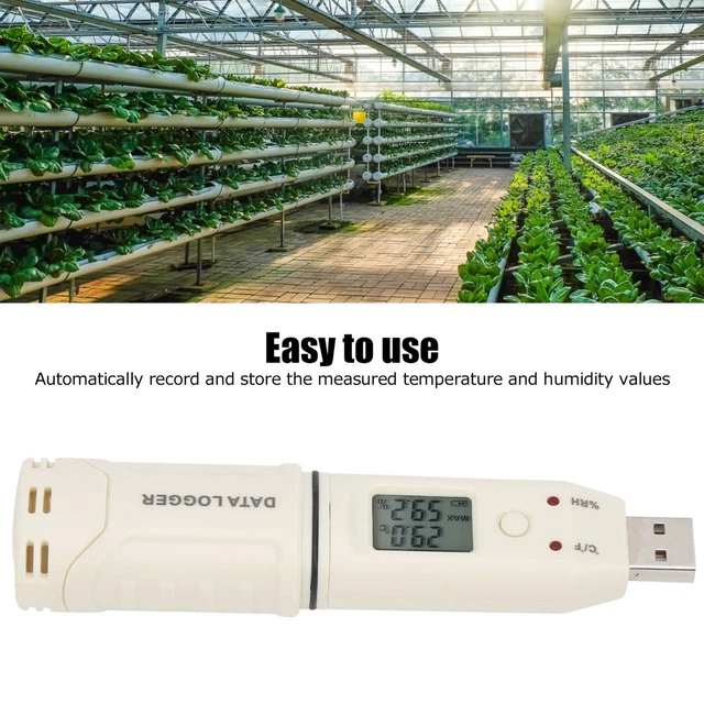 TEMPERATURE DATA LOGGER USB Smart Automatic Temperature Humidity ...