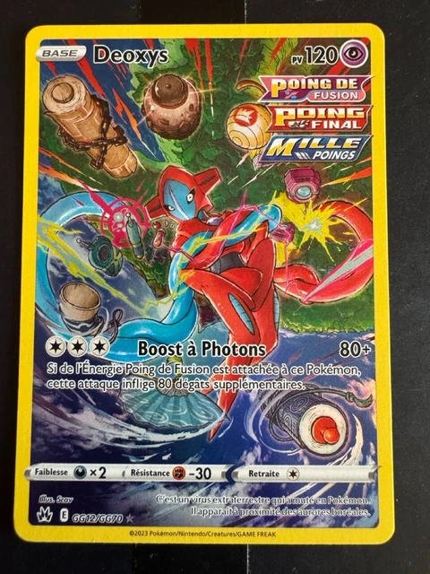 CARTE POKÉMON DEOXYS GG12/GG70 EB12.5 Epée & Bouclier Zenith Suprême FR NEUF EUR 1,00 - PicClick FR