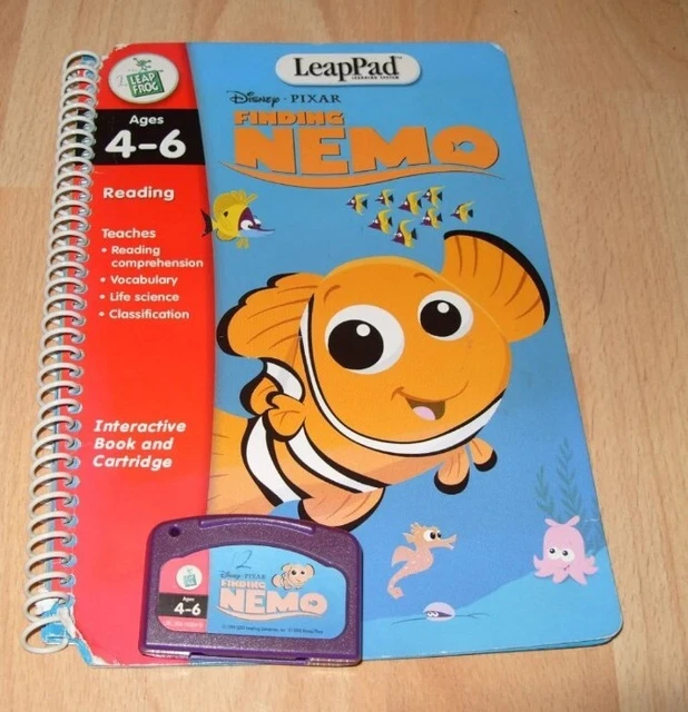 LEAPFROG LEAPPAD DISNEY FINDING NEMO - READING BOOK & Cartridge -150 £7 ...