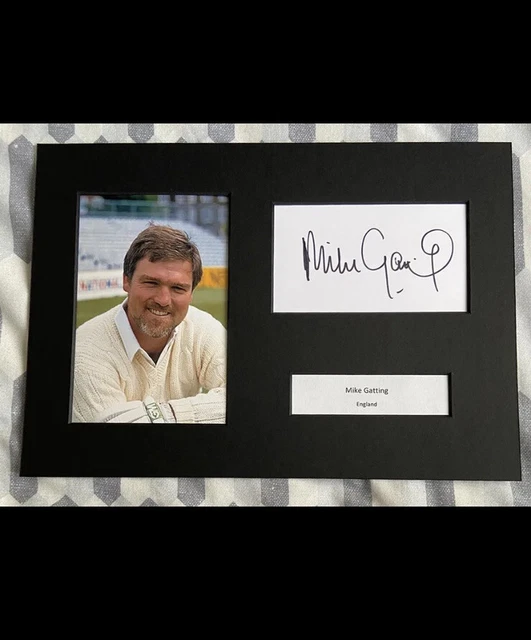 MIKE GATTING - England Cricket Signed A4 Mount +Coa £24.99 - PicClick UK