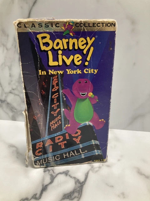 3 BARNEY VHS Barney Live in New York City & Best Manners & 1-2-3-4 ...