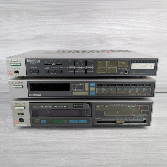 SONY TC-V7 CASSETTE Deck + TA-V5 & ST-V5L Hi-Fi Separates Spares ...