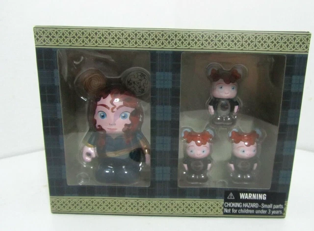 DISNEY PIXAR VINYLMATION Brave Merida And Triplets Brothers Set Of 4 ...