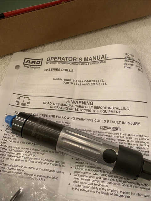 INGERSOLL RAND ARO Tool Products Dg021B-10-P *New* $957.14 - PicClick CA