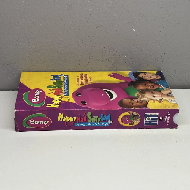 BARNEY HAPPY MAD Silly Sad VHS 2003 Video Tape Putting A Face To ...