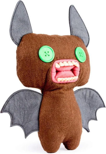 FUGGLER -BROWN WINGED Bat -Plush Funny Ugly Monster With Teeth *NEW* £5 ...