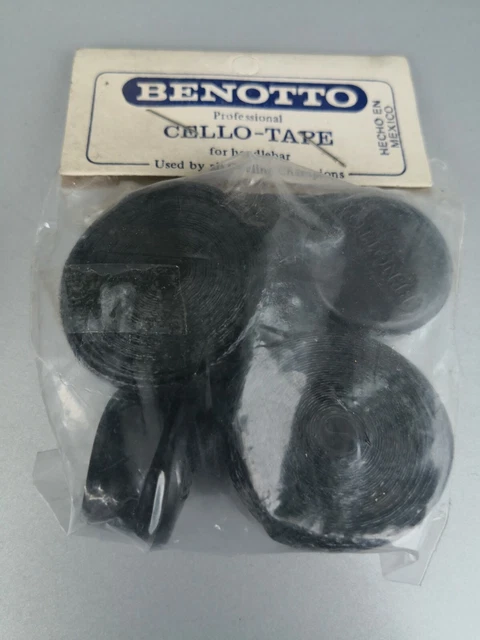 NOS GUIDOLINE GUIDON Vintage Benotto noir Cello Road Bike Handlebar ...