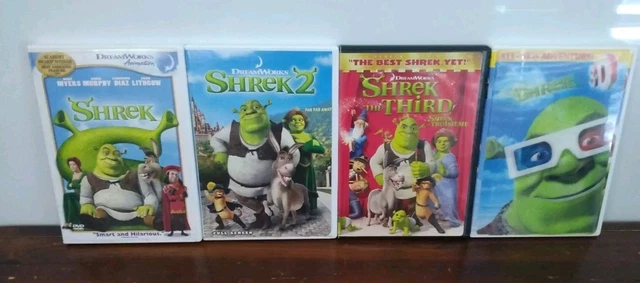 SHREK DVD COLLECTION Lot/bundle - 1 2 3 & 3D $14.94 - PicClick CA