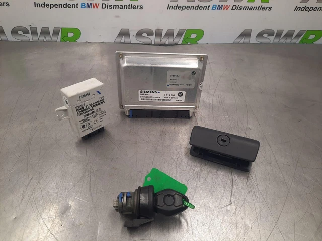BMW E46 3 SERIES M54 PETROL Engine ECU/EWS Kit T69151 7519308/5WK90015 ...