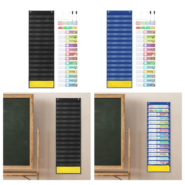 DAILY SCHEDULE POCKET Chart Educational Charts for Preschool Home ...