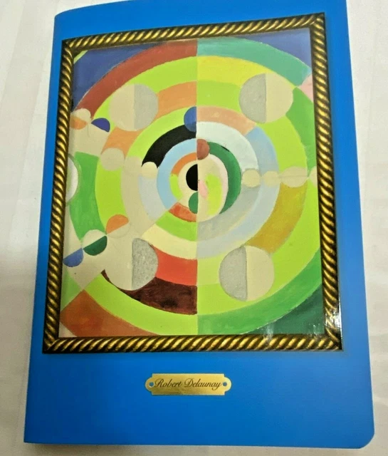 BLANK EXERCISE BOOK, blue with Robert Delaunay art on Cover, 21 x 14.5 (A5) $5.00 - PicClick AU
