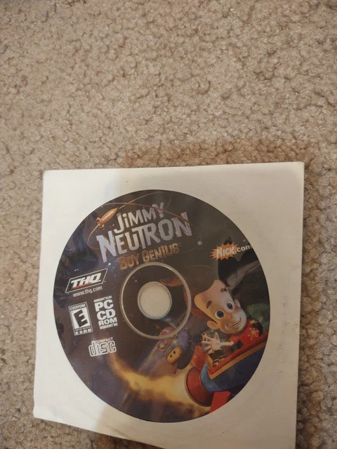 JIMMY NEUTRON BOY Genius (2001, CD-ROM) PC Game Nickelodeon DISC ONLY ...