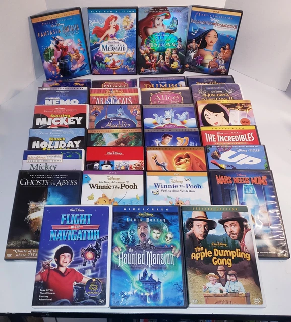 DISNEY LOT OF 88 FILMS On DVD, Pocahontas 1 & 2, Lion King Mulan ...