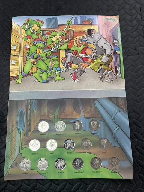 TEENAGE MUTANT HERO TURTLES THE OFFICIAL MEDAL COLLECTION complete ...
