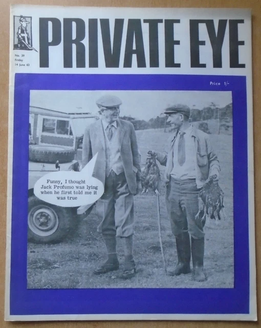 PRIVATE EYE ISSUE 39 - 14th June 1963. Complete, some minor faults ...
