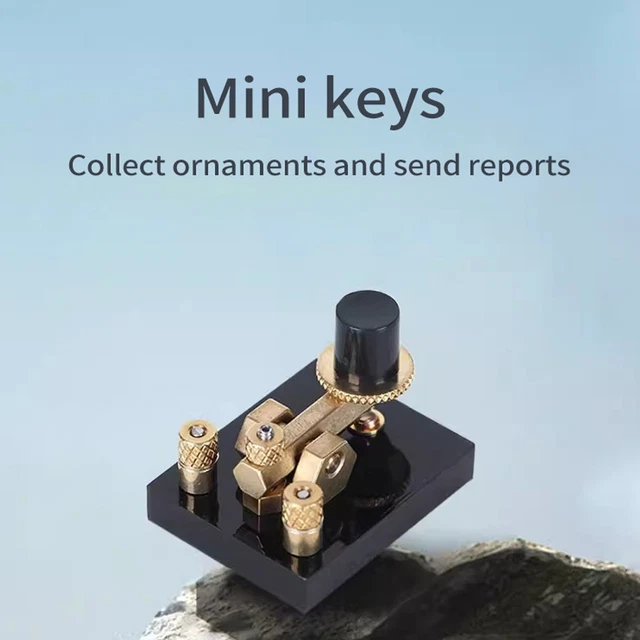 MINI CW KEY Kurzwelle Radio Manual Morse Code Telegraph Key ...