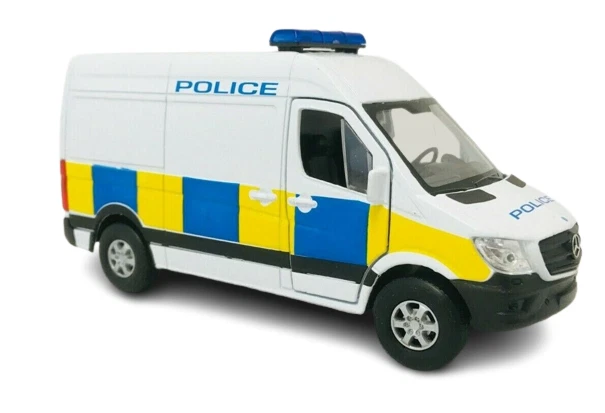 POLICE SPRINTER VAN Toy Car boy girl dad 11cm die cast model Police Van ...