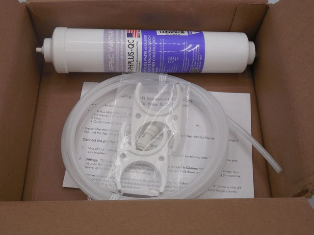 APEC 10& PH+ Calcium Carbonate Alkaline Inline Filters Kit With 1/4" QC ...