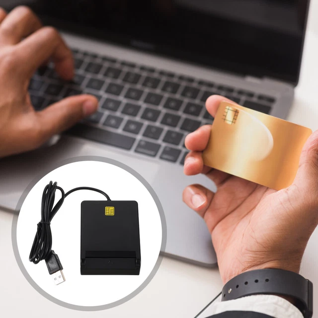 ID CARD READER USB Common Access Cards Smart Portable Multi-function £8 ...