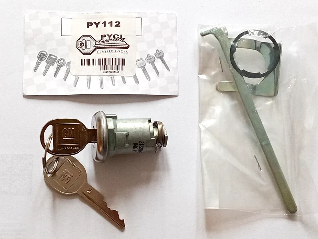 GM TRUNK / Boot lock & keys set Chevrolet Cadillac Buick Oldsmobile ...