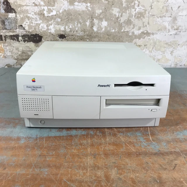 VINTAGE APPLE POWER Macintosh 7200/75 M3979 No HDD - Boots to "?" £104. ...