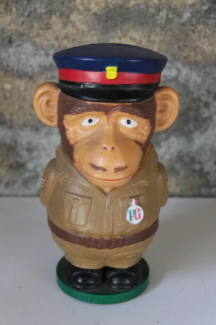 1973 PG TIPS Tea Sergeant Chimp Monkey Piggy Bank tirelire EUR 19,00 ...