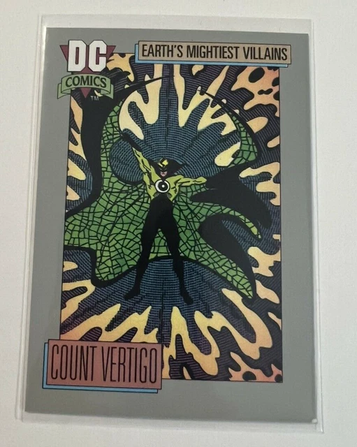 DC COMIC CARD 1992 Series I Earth's Mightiest Villains Count Vertigo ...