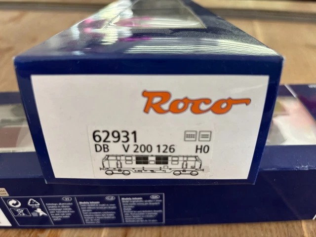 ROCO 62931 DIESELLOKOMOTIVE BR V200 der DB Spur H0 im Maßstab 1:87 EUR ...