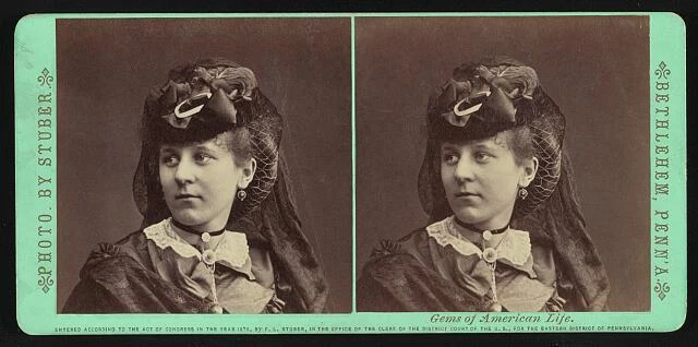 GEMS OF AMERICAN life portrait of woman with hat Old Photo $9.00 ...