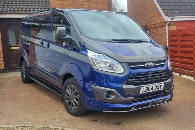 2015 FORD TRANSIT Custom TDCi 290 LWB Low Roof 2x side doors Van + VAT ...