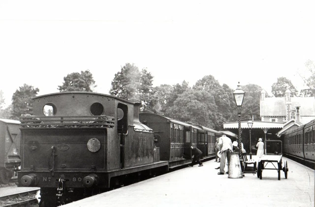 RAIL PHOTO SR LSWR 044t 80 Sidmouth station Devon Junction tipton st ...