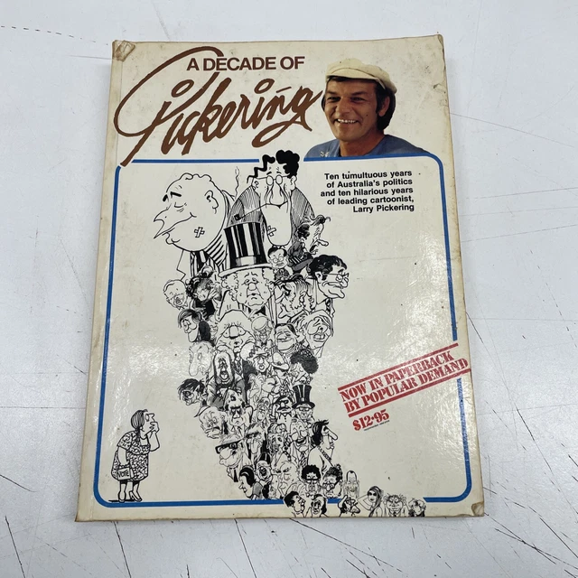 VINTAGE ORIGINAL RETRO Book 1980 A Decade Of Pickering Larry Cartoon ...